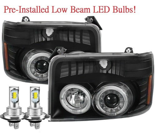 NEWMAR DUTCH STAR 1999 2000 2001 BLACK PROJECTOR LED HEADLIGHTS HEAD ...