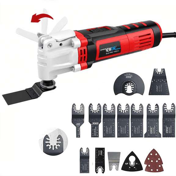 Hyper Tough Corded Oscillating Multi-Tool 2.1 Amp Variable Speed with ...