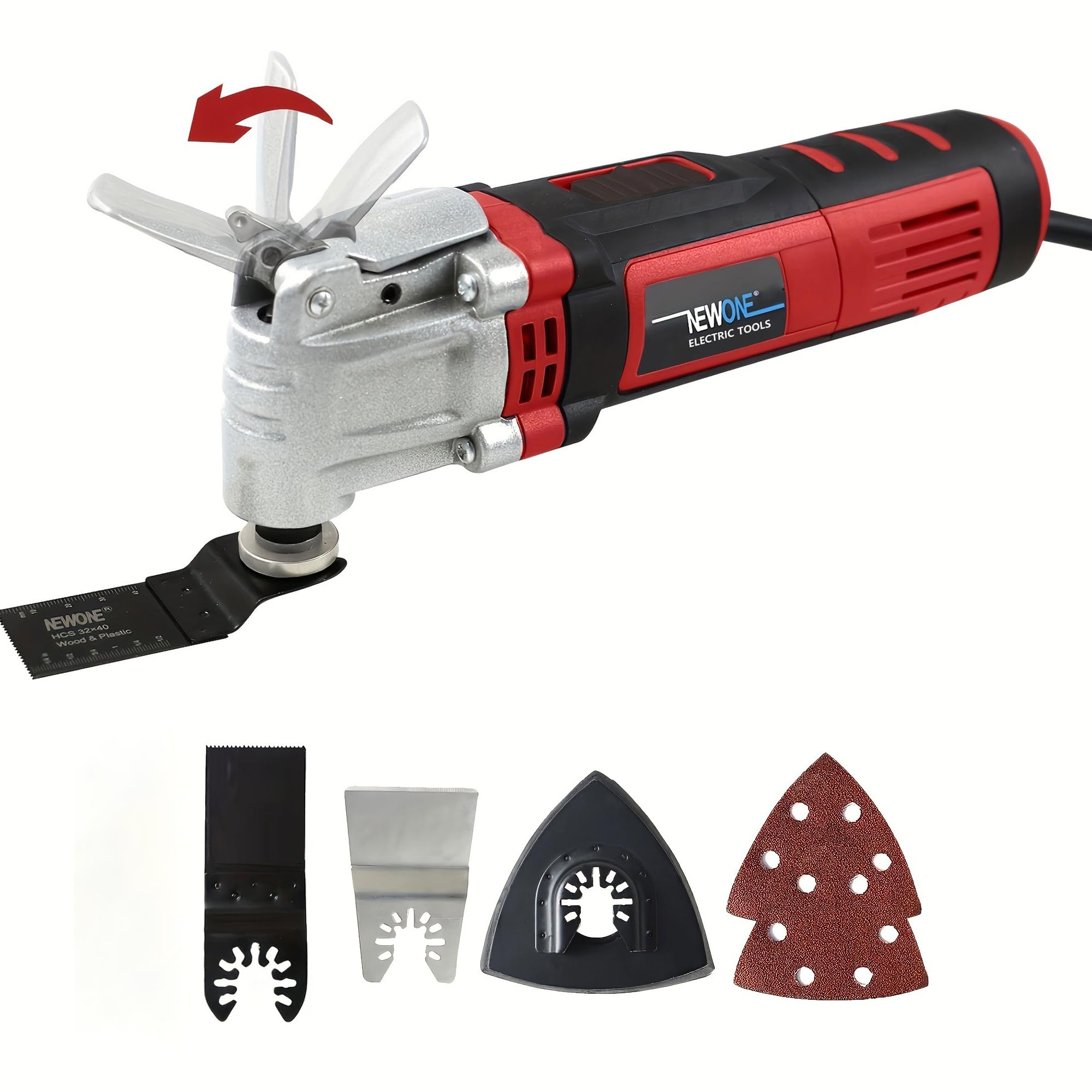 NEWONE Oscillating Tool 4 Amp Oscillating Multi-Tool Kit with 4 ...