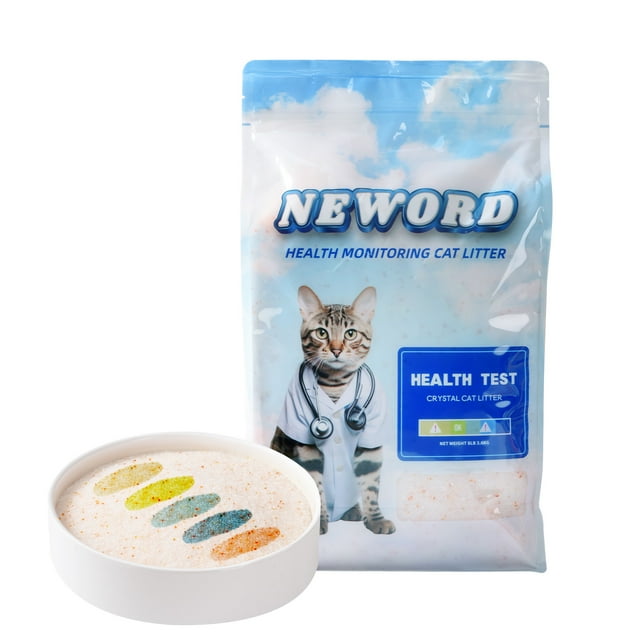 NEWORD HealthMew Crystals Cat Litter with Health Indicating, Color ...