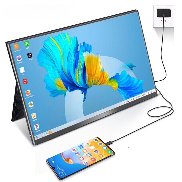 NEWSOUL 15.6" 1080P Touchscreen Portable Monitor Ultra-slim Frameless ...