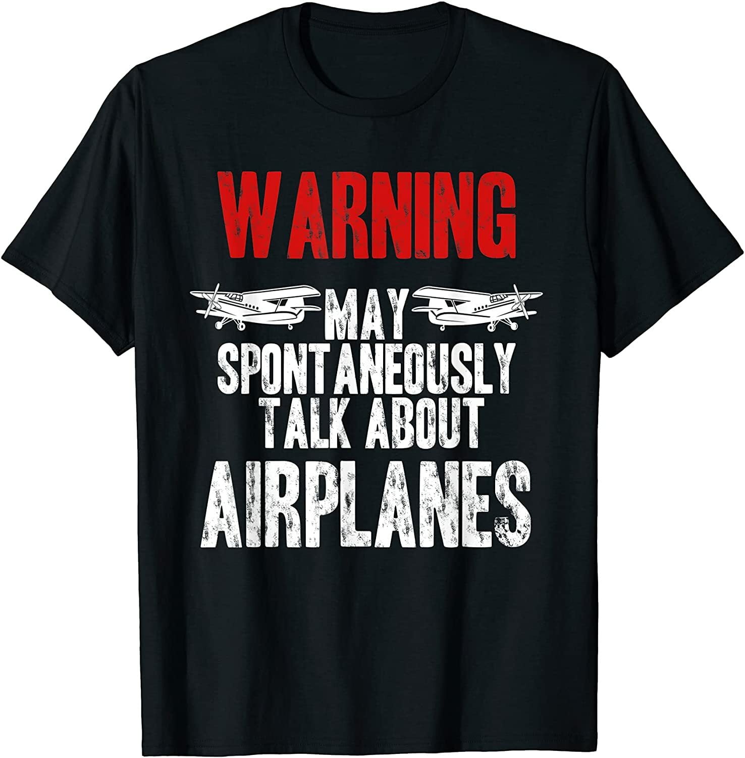 NEWTalk about Airplanes - Funny Pilot and Aviation T-Shirt - Walmart.com