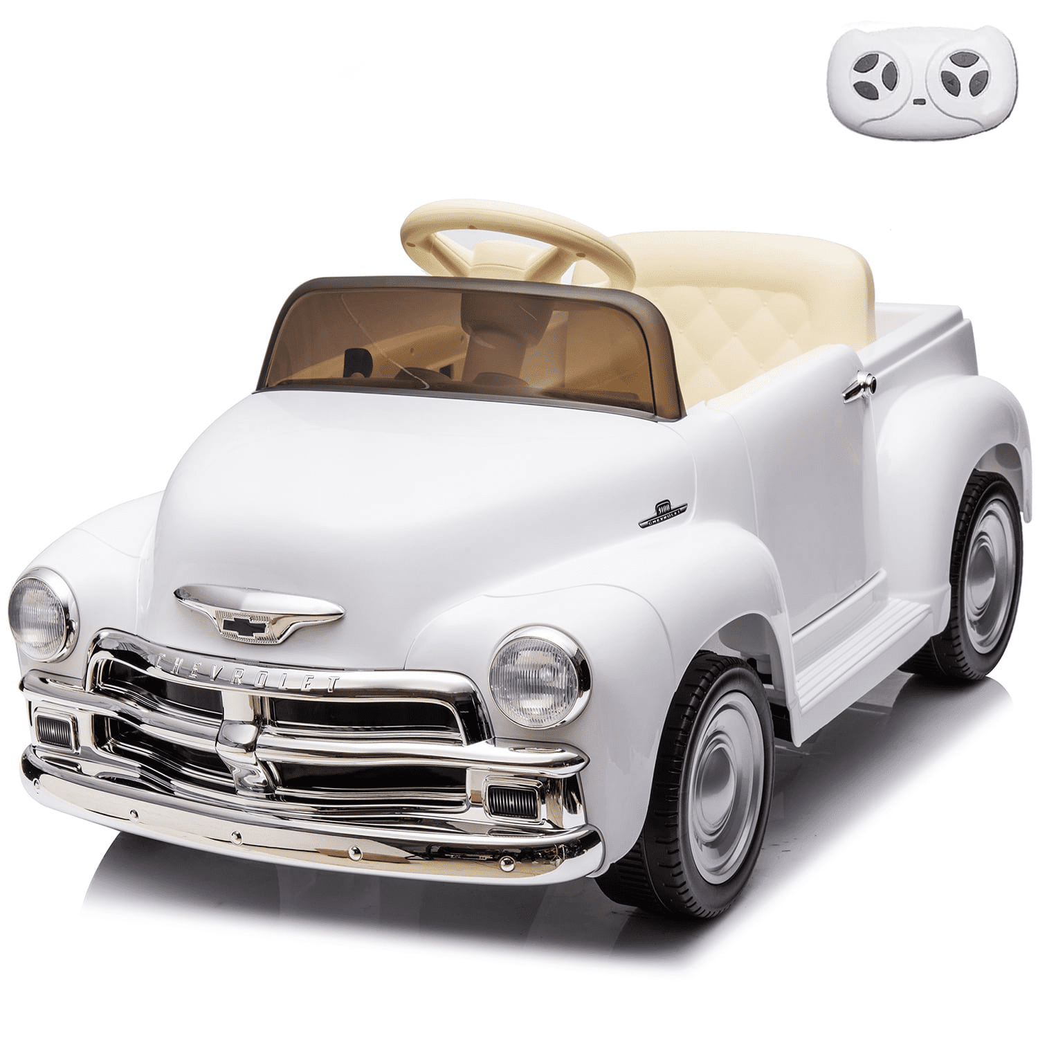 NEWWARE 12V Kids Ride on Car, Licensed Chevrolet 3100 Pickup Electric ...