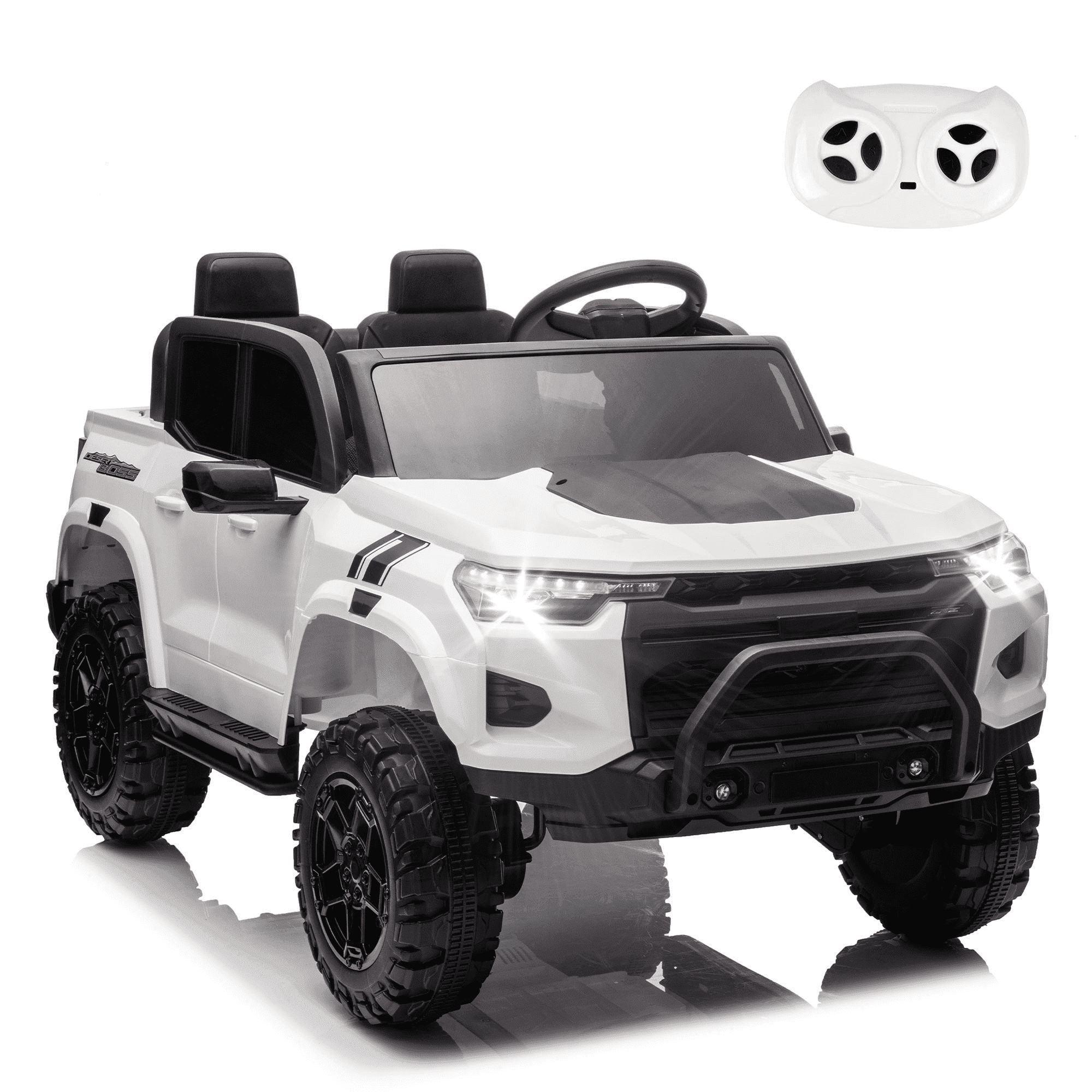 NEWWARE Kids Electric Ride on Car 2-Seater Pickup, 24V Battery Powered ...