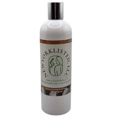 AMLA NATURALS Organic Coconut Body Wash with Aloe & Vitamin E, 13.5 fl ...