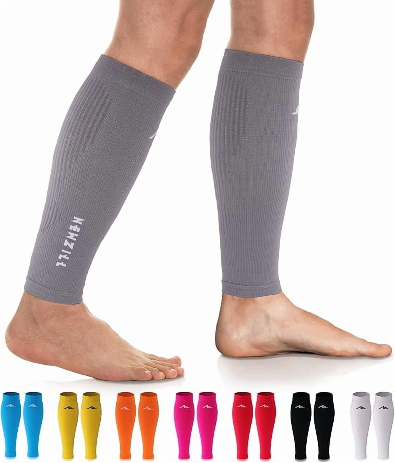 Newzill Compression Calf Sleeves, 20-30mmHg Support for Running, Travel ...