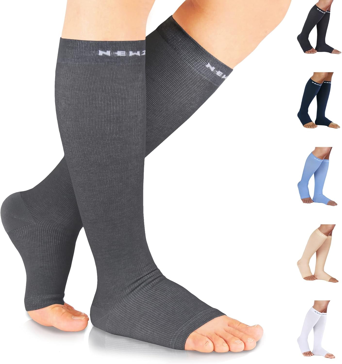 NEWZILL Compression Socks for Men & Women - 20mmHg Graduated ...