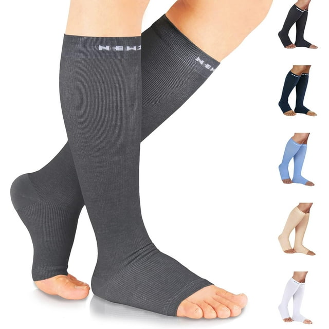 NEWZILL Compression Socks for Men & Women - 20mmHg Graduated ...