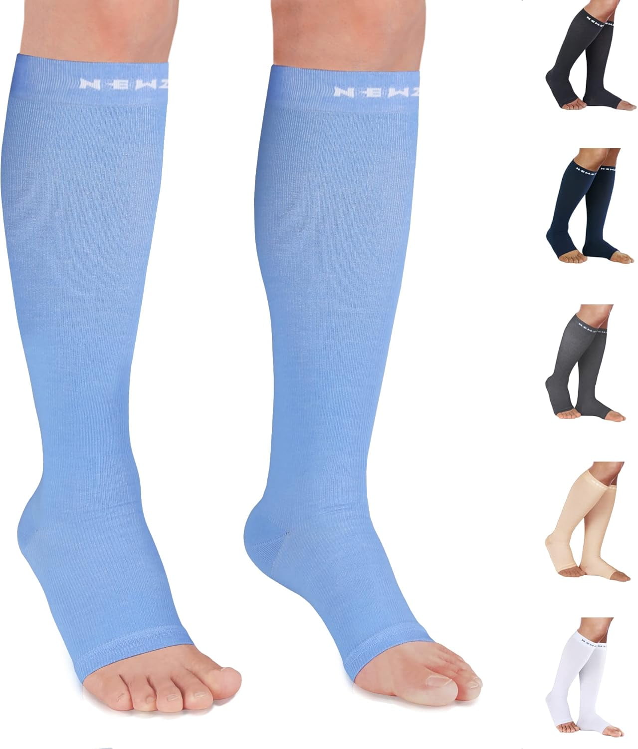 NEWZILL Compression Socks for Men & Women - 20mmHg Graduated ...