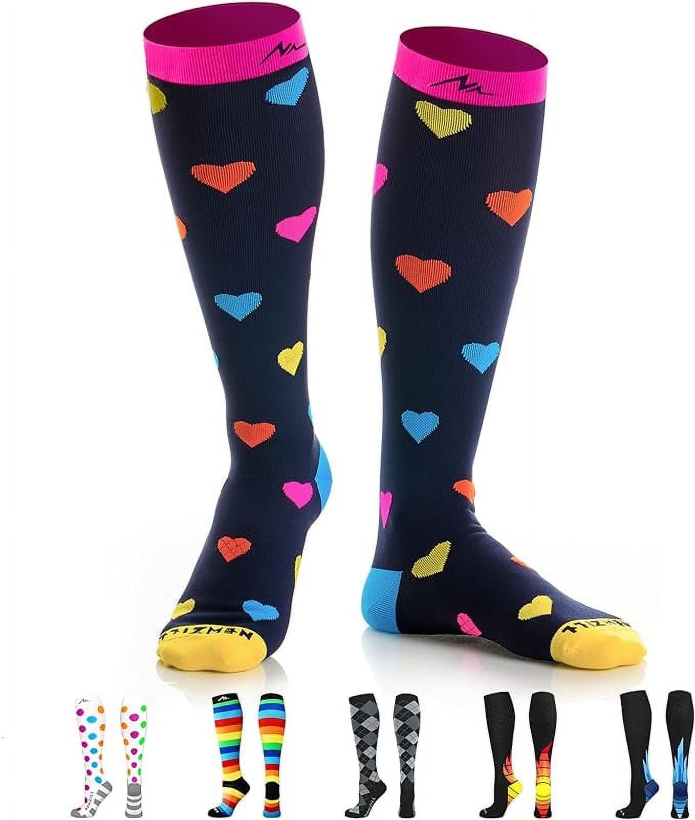 NEWZILL Medical Compression Socks for Women & Men Circulation 20-30 ...