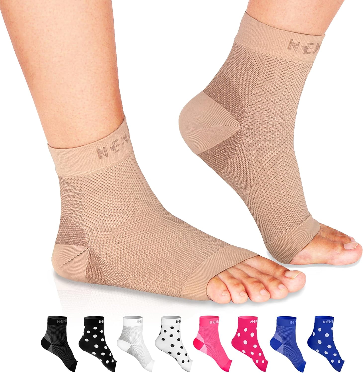 NEWZILL Plantar Fasciitis Socks with Arch Support, Eases Swelling ...