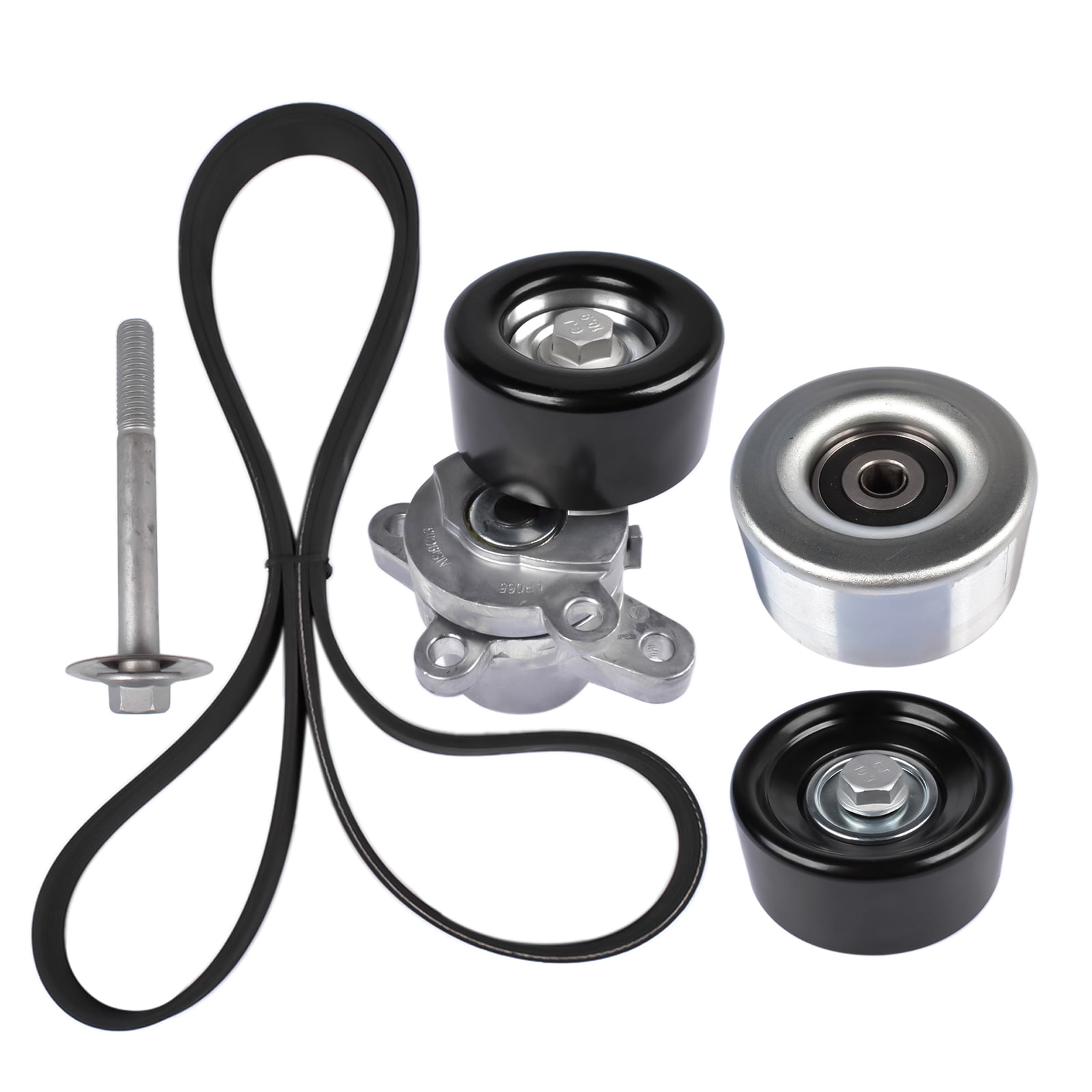 NEWZQ Accessory Drive Belt Tensioner Idler Pully Serpentine Belt for ...