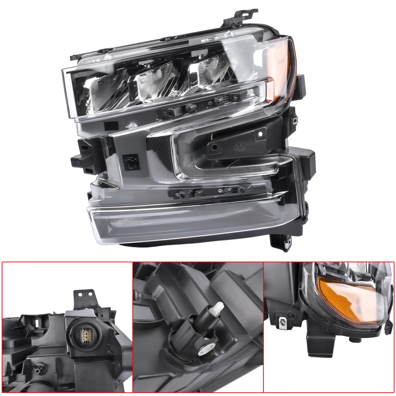 NEWZQ Front Left Headlight Assembly 84621850 for Chevrolet Silverado ...