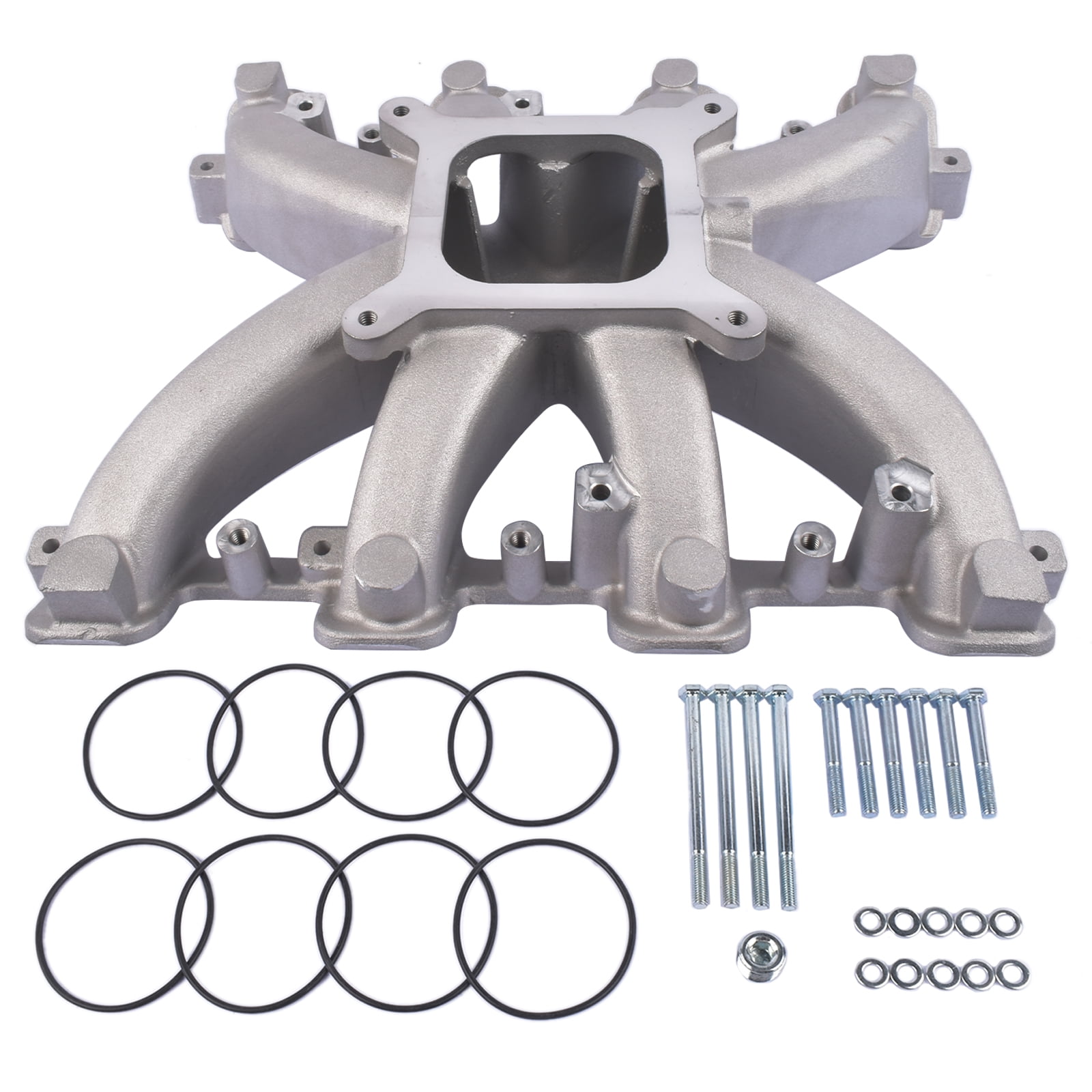 NEWZQ Rectangular Single Plane Engine Intake Manifold for GM LS Gen III ...