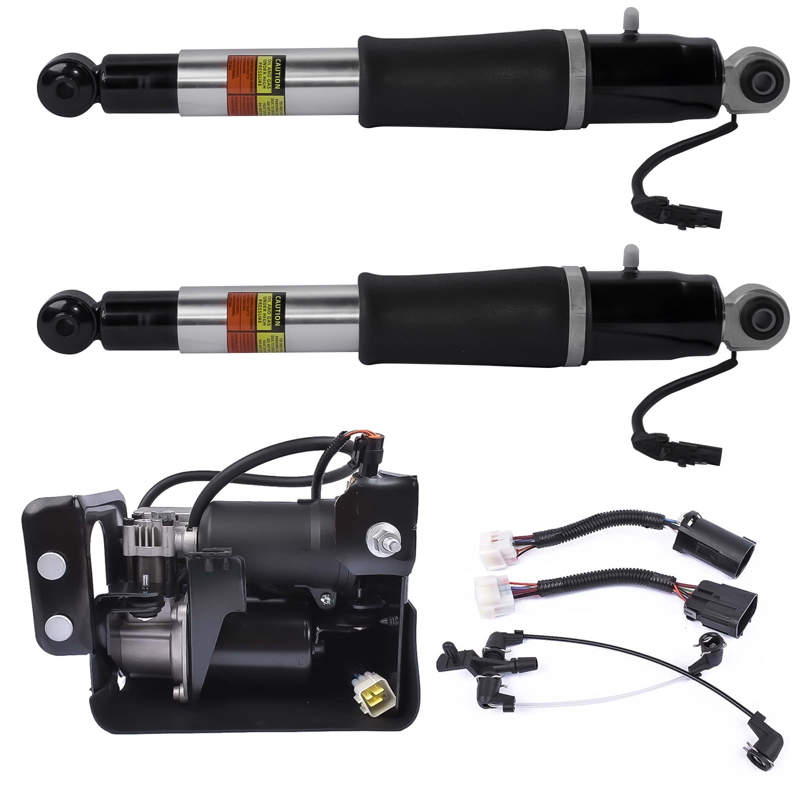 NEWZQ Set of 3 Rear Air Shock Absorber and Suspension Compressor Combo ...
