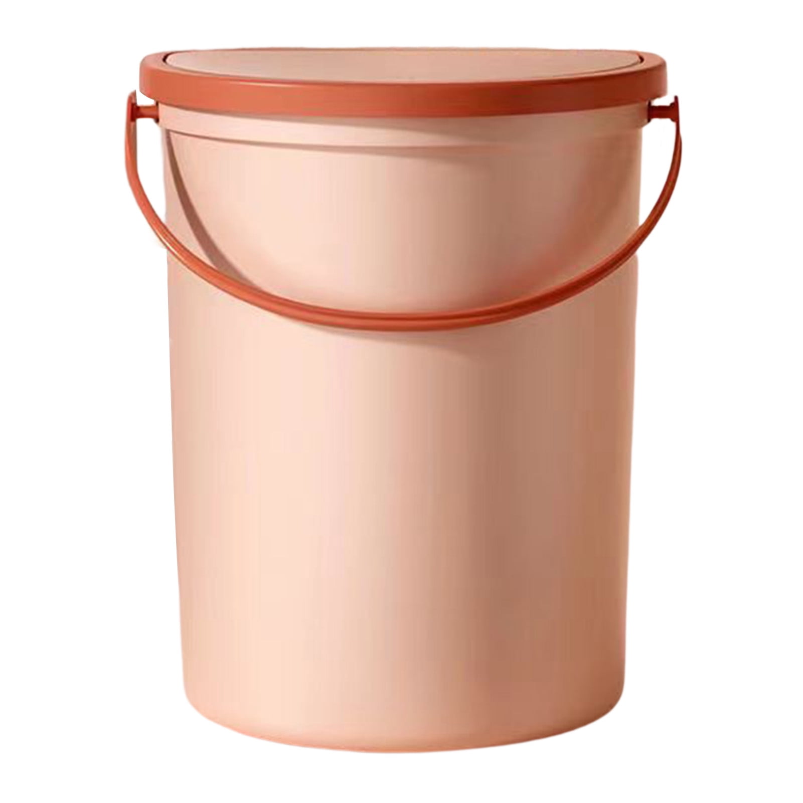 NEWwt Trash Can with Handle Wall Mounted Press Design Self-adhesive ...