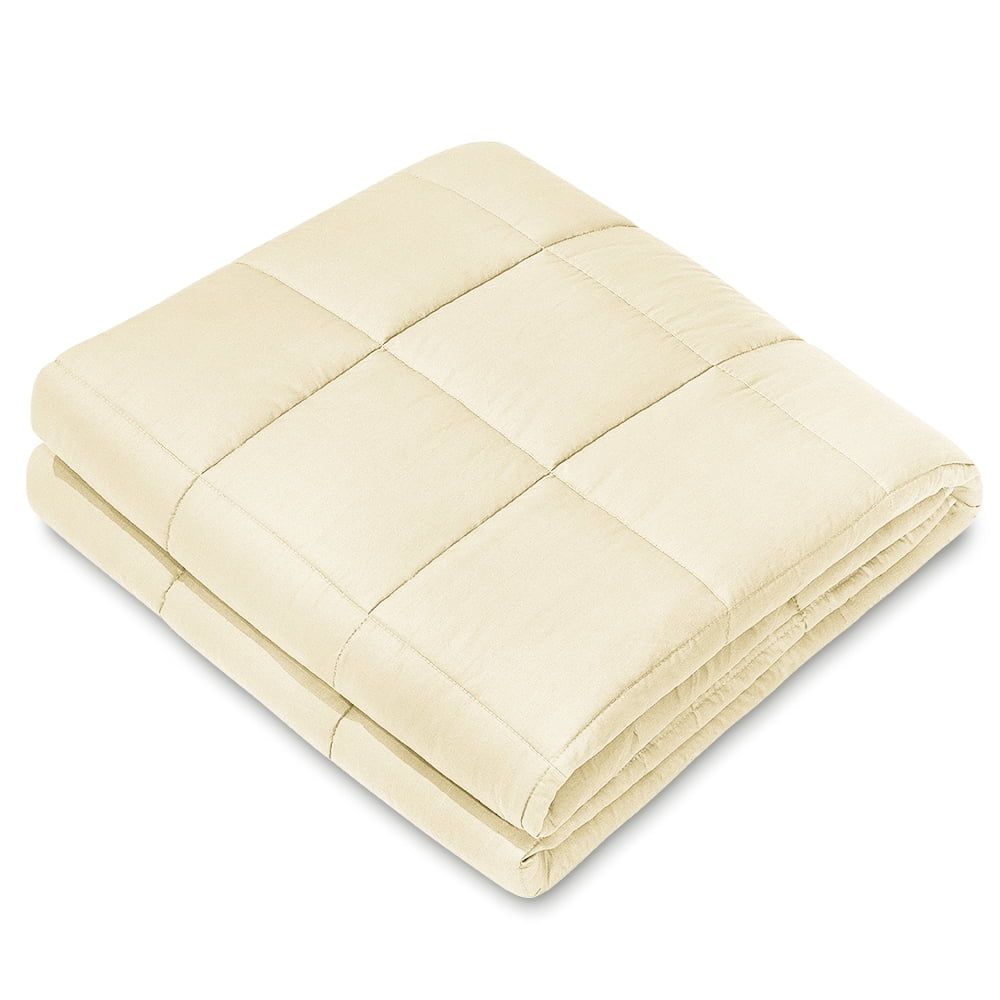 NEX 100% Natural Cotton Luxury Weighted Blanket for Adults, Heavy 20 ...