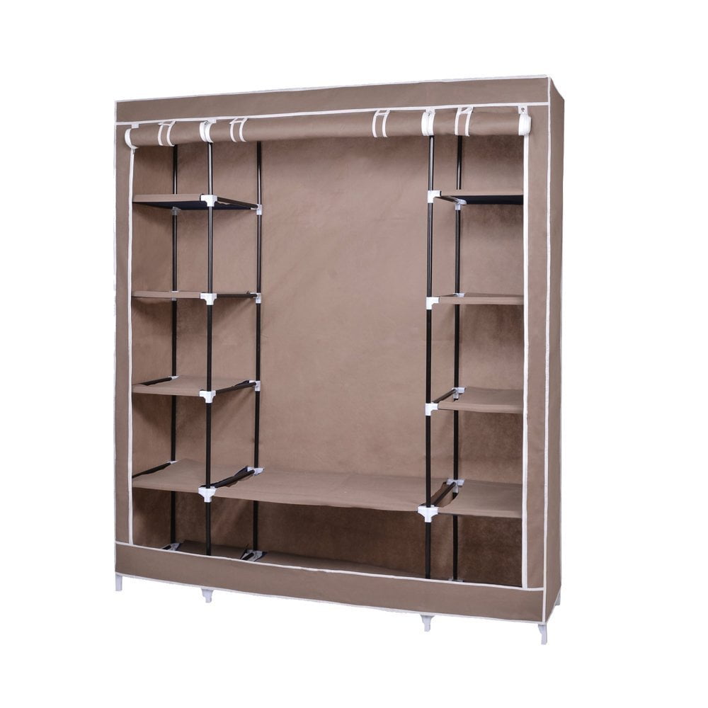 NEX 15 Cubic Feet Portable Wardrobe Closet & Shoe Closet Organizer ...