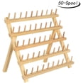 NEX 50-Spool Thread Rack, Wood Thread Holder Sewing Organizer - Walmart.com