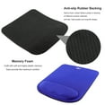 NEX Blue Memory Foam Mouse Pad – 8.3”x9” Anti-Slip, Relieves Wrist ...