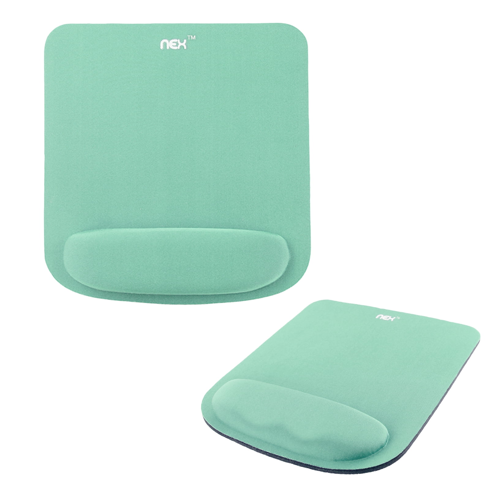 NEX Mint Green Memory Foam Mouse Pad – 8.3”x9” Anti-Slip, Relieves ...