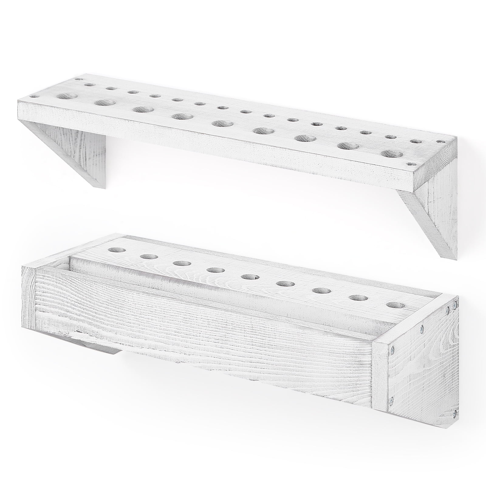 NEX Screwdriver Tool Holder Solid Wood Storage Organizer for Workbench ...