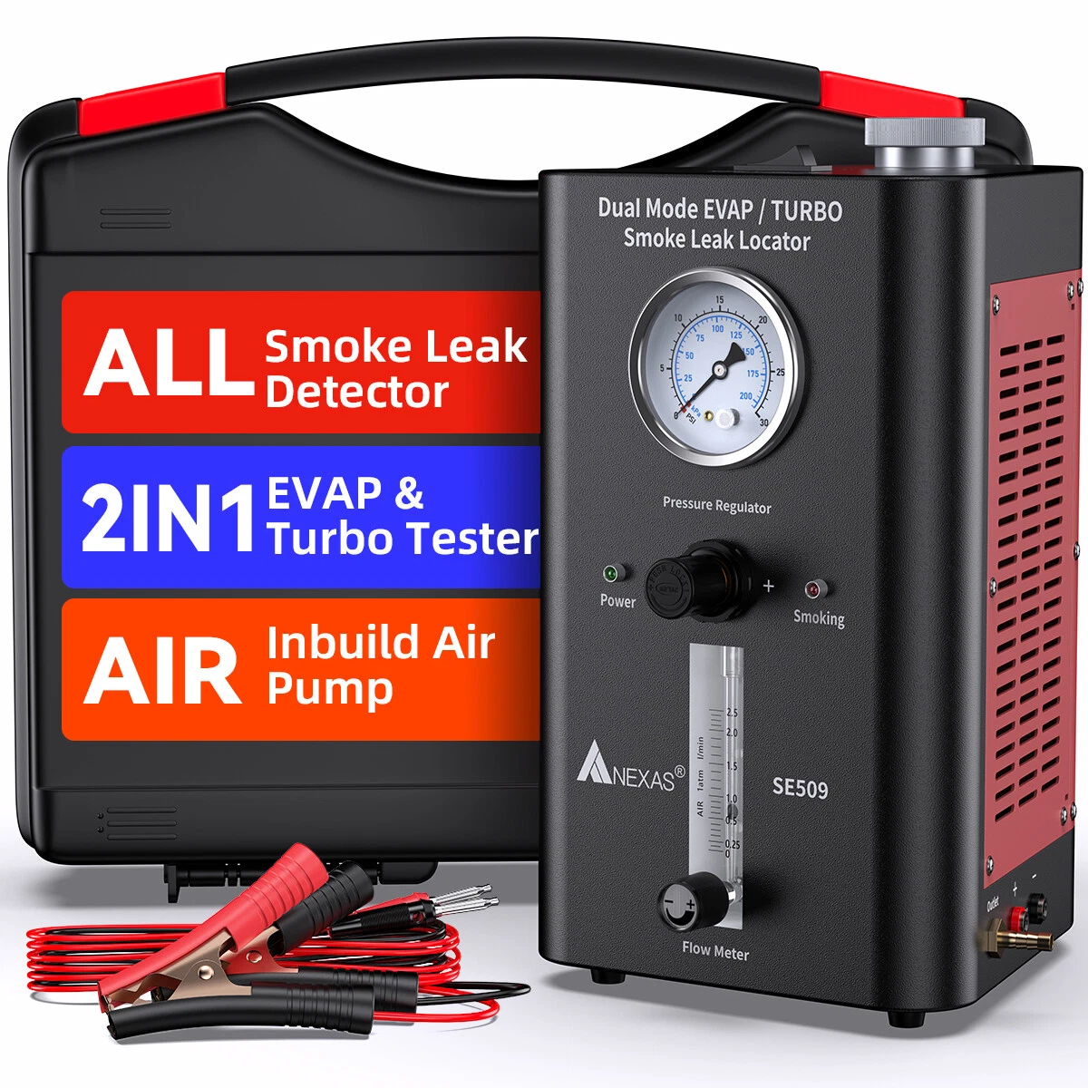 NEXAS Dual Mode Automotive Smoke Machine Leak Detector, EVAP Turbo Car ...