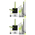 NEXAVKPR 1/2Pcs High Torques Long Shafts Clock Movement Mechanism DIY ...