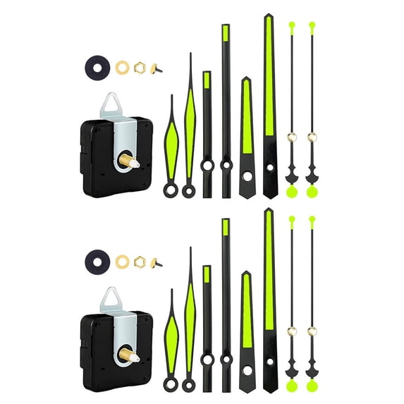 NEXAVKPR 1/2Pcs High Torques Long Shafts Clock Movement Mechanism DIY ...