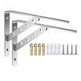 NEXAVKPR 2Pcs 90 Degree Heavy Duty L Shelf Brackets Stainless Steel ...