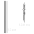 NEXAVKPR 300Pcs Double Headed Seamless Claw Nail with Sleeve Tool Solid ...