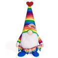 NEXAVKPR Cute Rainbow Gnomes Dolls Holding Flag Plush Figure Ornament ...