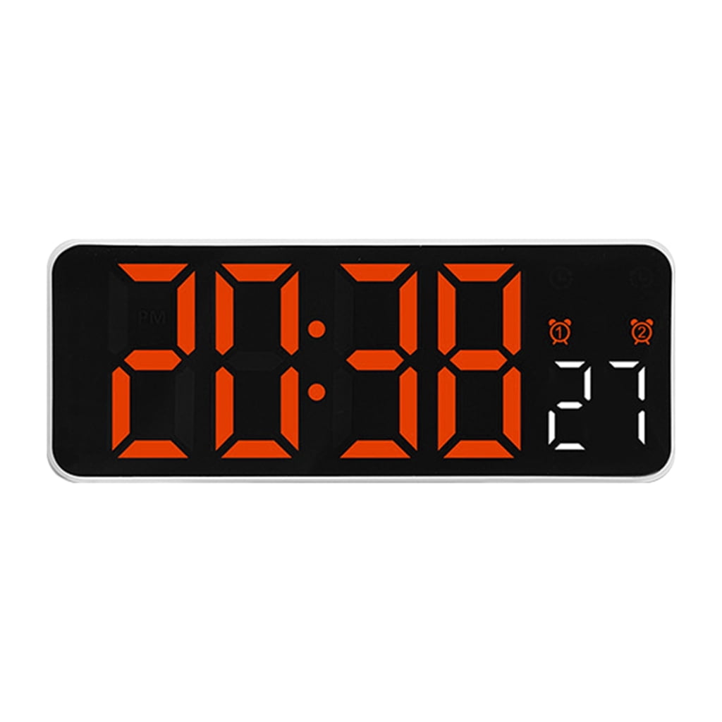 NEXAVKPR Digital Table Alarm Clock with LED Display Temperature and ...