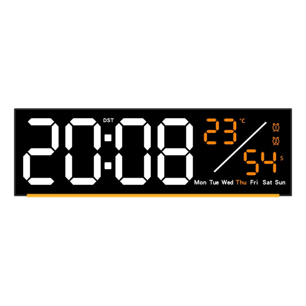 NEXAVKPR Digital Wall Clock Digital Clock with Colors Changing ...