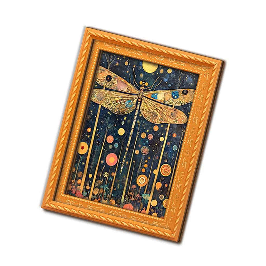 NEXAVKPR Elegant Retro Wooden Fridge Magnetic Picture Frame Wooden ...