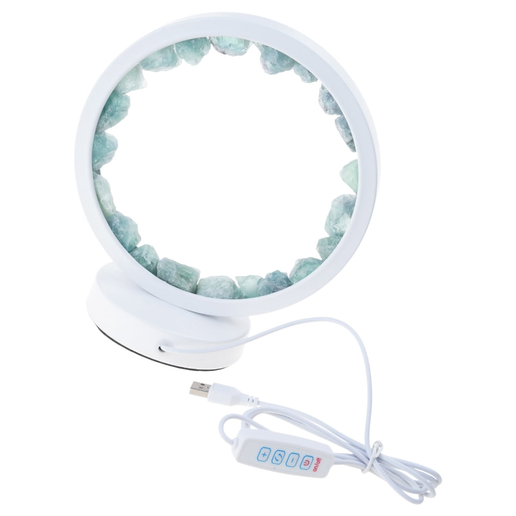 NEXAVKPR Healings Stone Crystal Column Night Lamp USB LED Night Light ...
