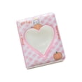 NEXAVKPR Mini Photo Album 3 inch 36 Sheets Hollow Heart Storage Book ...