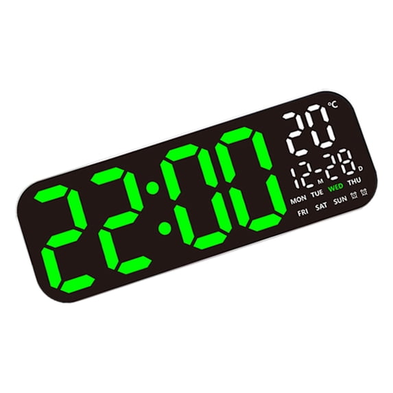 NEXAVKPR Modern Large Digital Wall Alarm Clock with Remote Control ...