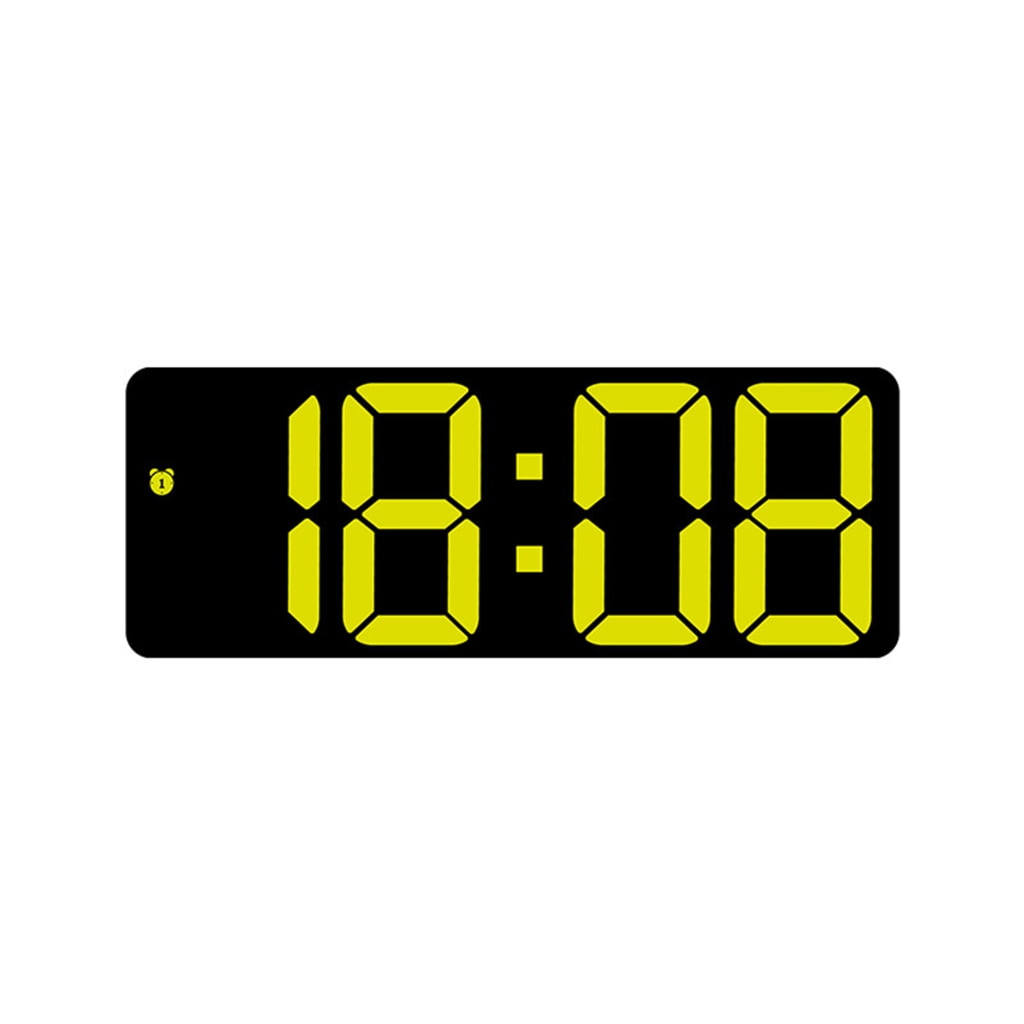 NEXAVKPR Modern Mirror LED Digital Alarm Clock with Temperature and ...
