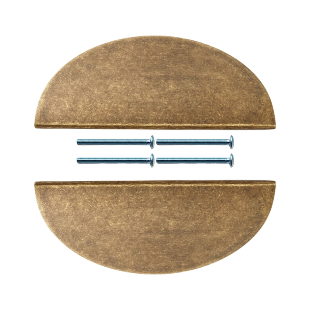 NEXAVKPR Pair Retro Bronze Cupboard Handles Semi Circular Shape Strong ...