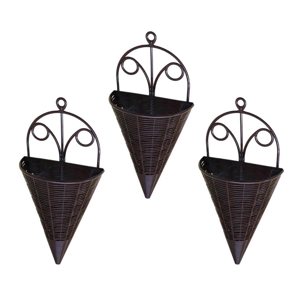 NEXAVKPR Wall Planter Plastic Hanging Basket Woven Ferns Hanging Basket ...