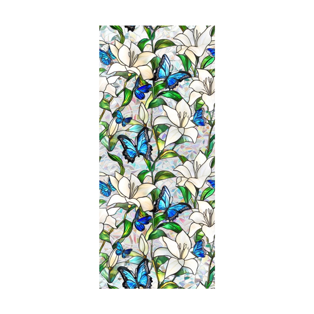 NEXAVKPR Window Privacy Film Stained Glass Window Film Static Cling ...