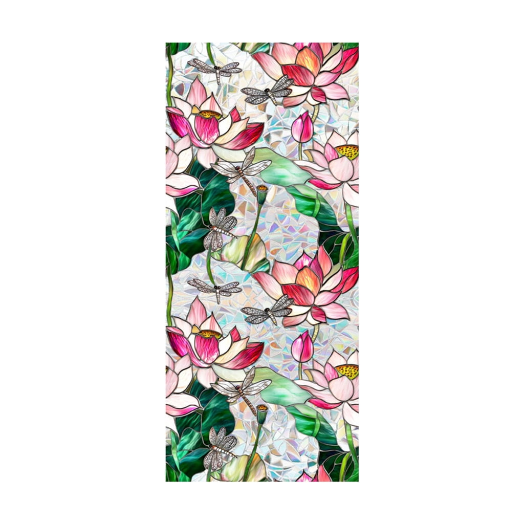 NEXAVKPR Window Privacy Film Stained Glass Window Film Static Cling ...