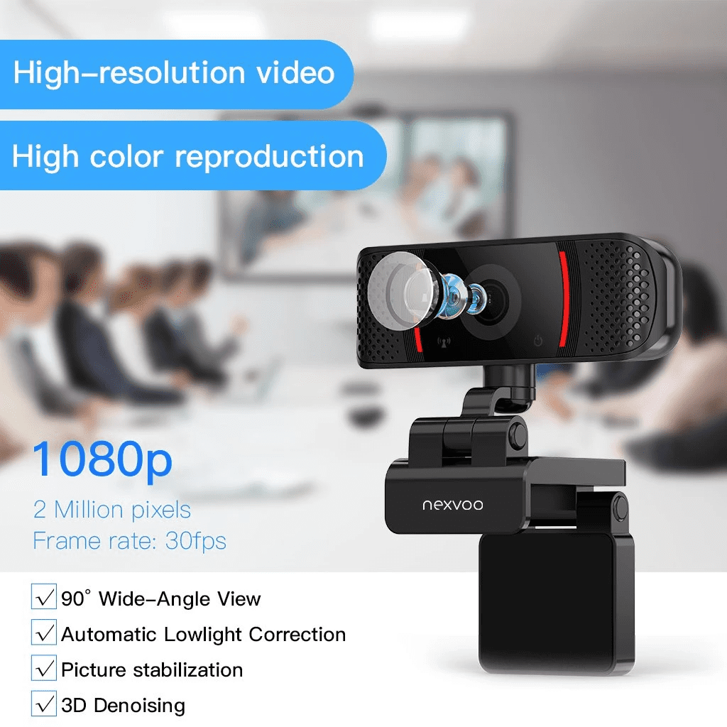 NEXCAM N108 by NEXVOO (1080p USB Cam) - 2 Year Warranty, USB Video ...