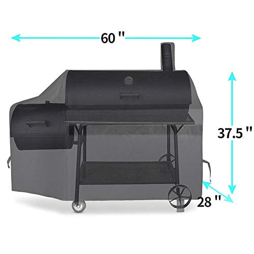 NEXCOVER Offset Smoker Cover - 60 Inch Waterproof Charcoal Grill Cover ...