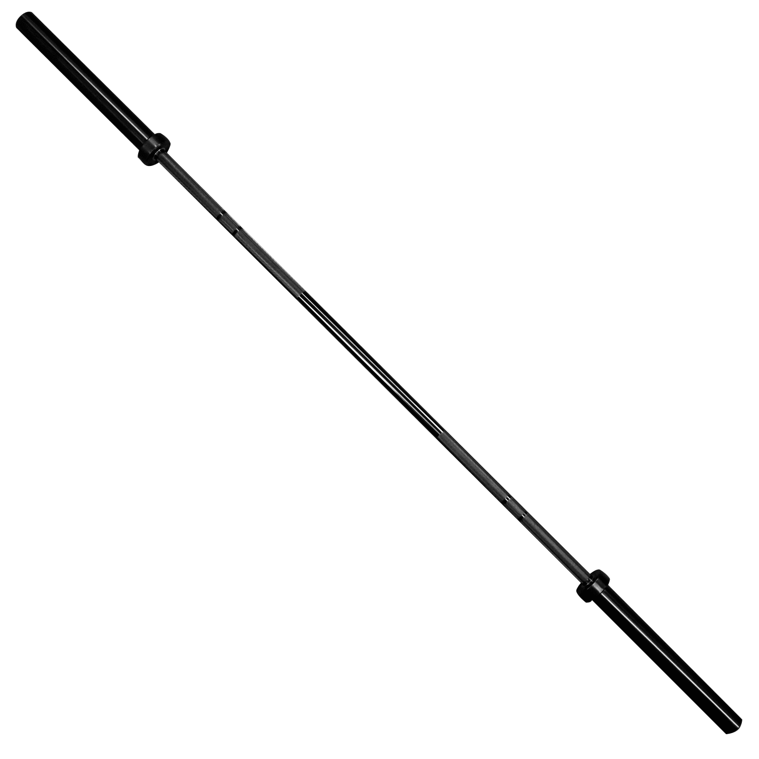 NEXO Fitness Essential Barbell - Olympic Black Chrome 20KG Bar with 2 ...