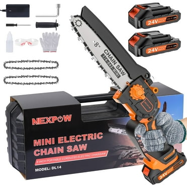 YAHHU 6 inch Mini Chainsaw, Portable Electric Cordless Chainsaw Set ...