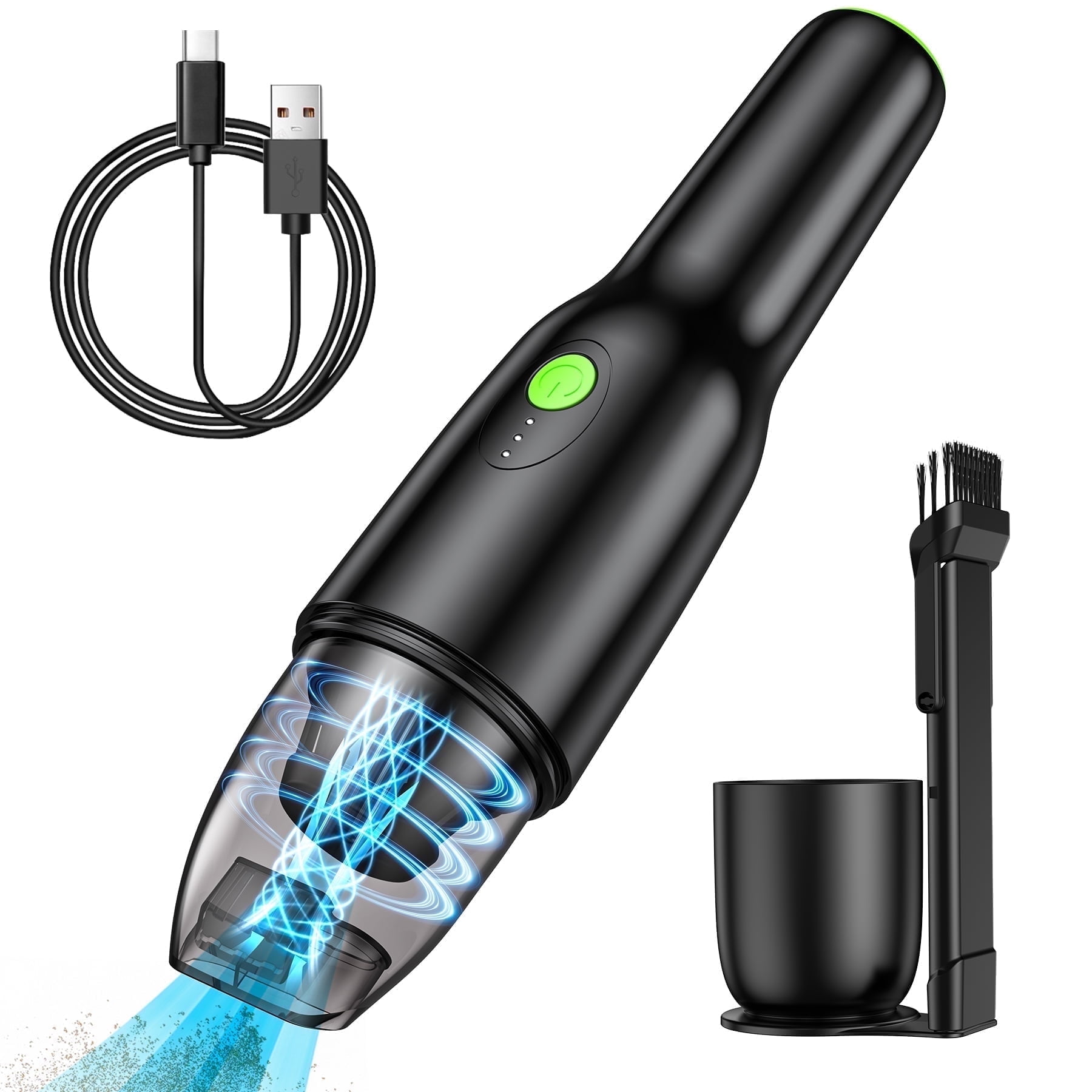 NEXPOW 12V Cordless Handheld Vacuum Cleaner, 100W, 12 Amps, Battery ...