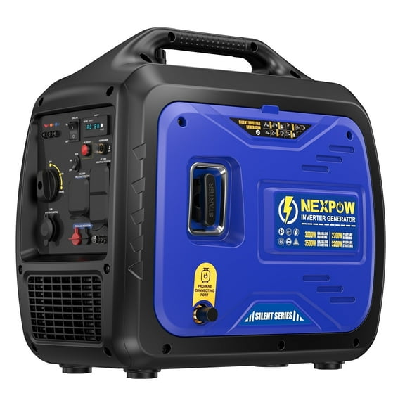 Portable Inverter Generator - 1200W Ultra-Quiet Gas Engine, EPA ...