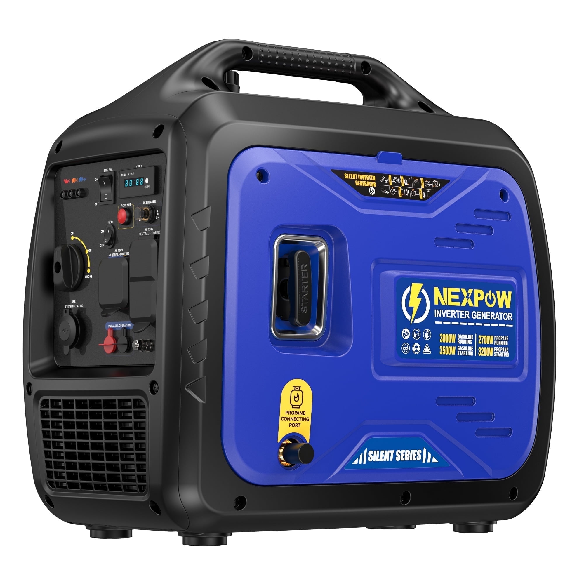 Nexpow 3500W Portable Generator - Quiet, Eco-Mode, Parallel, EPA ...